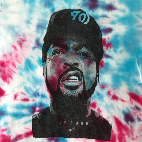 Bella Canvas | Tops | Tie Dye Graphic Tee Nwa Ice Cube Red White Blue ...